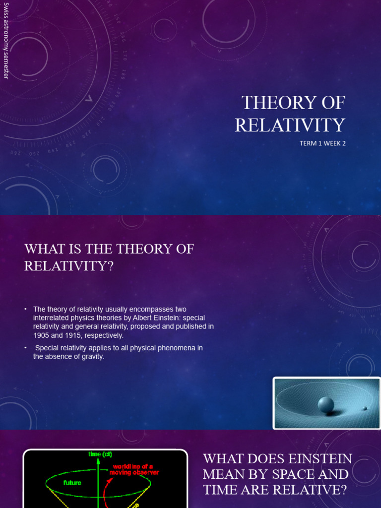 Theory of Relativity | PDF