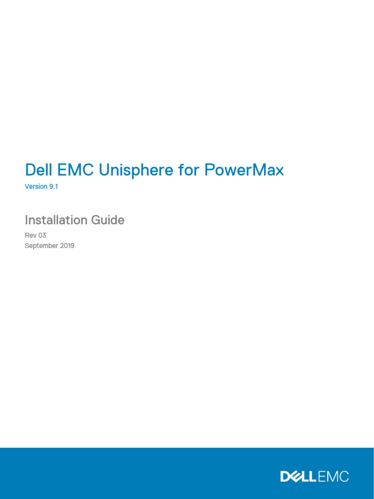 Dell EMC Unisphere For PowerMax | PDF | Public Key Certificate | Postgre Sql