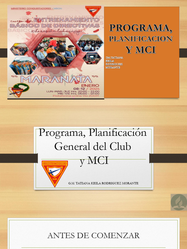 Tatiana Programa, Planificacion General Del Club y Mci | PDF | Jesús ...