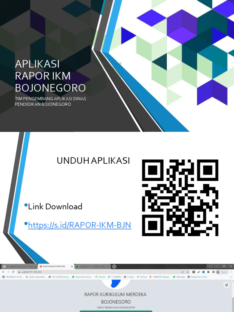 Power Point Aplikasi Rapor Ikm Bojonegoro | PDF