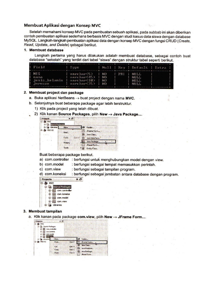 Membuat Aplikasi Dengan Konsep MVC | PDF Membuat Aplikasi Dengan Konsep MVC | PDF