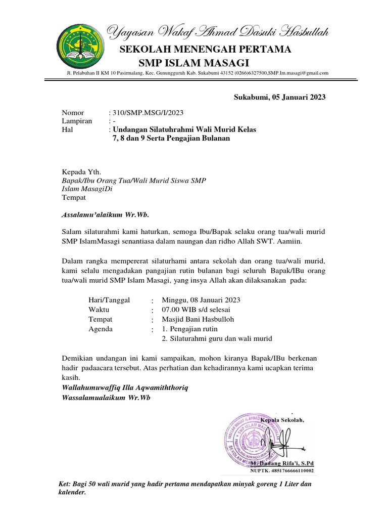 Surat Pengajian | PDF