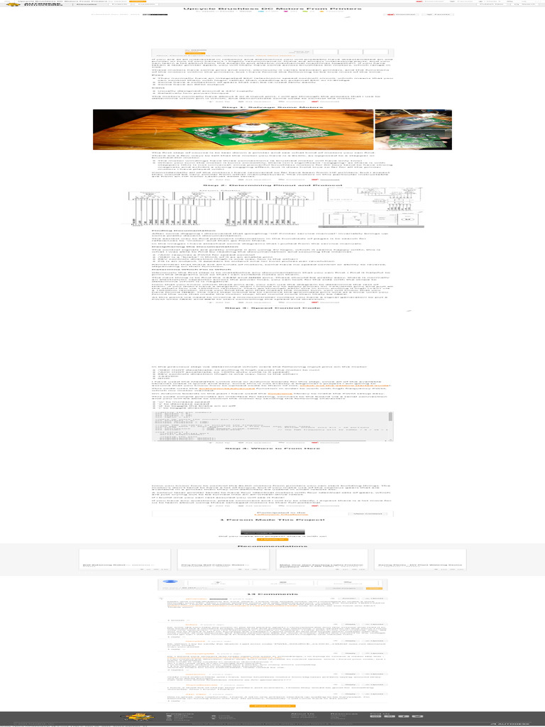 Upcycle Brushless DC Motors From Printers _ 4 Steps (with Pictures) - Instructables | PDF ...