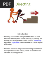 Directing PPT Final | PDF | Leadership | Communication