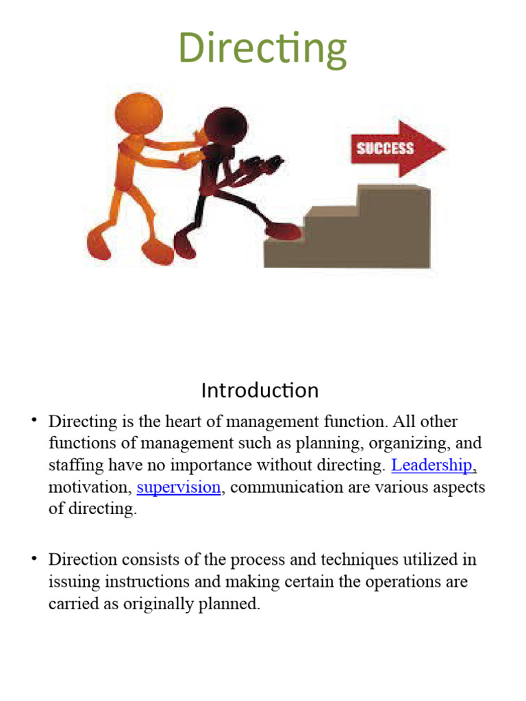 Directing in Nursing | PDF | Leadership | Motivation