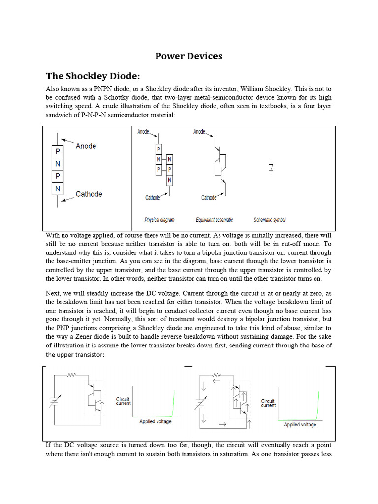 Power Electronics L1 Devices | PDF | Mosfet | Field Effect Transistor