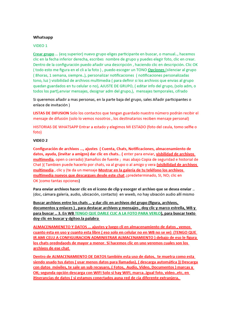 Tutorial para Algunas Funciones en WSP | PDF | Chat en linea | Informática