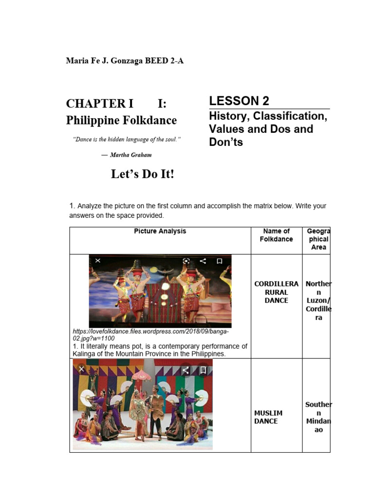 PE-Lesson-2 - PATH-FIT - (3) Gonzaga | PDF | Dances
