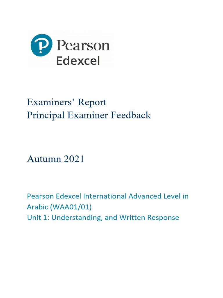 WAA01 01 Pef 20220113 | PDF | Question | Reading Comprehension