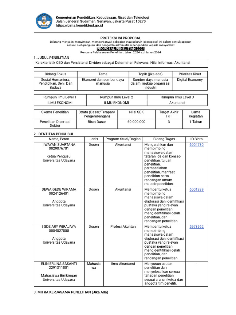 Karakteristik CEO Dan Persistensi Dividen Sebagai Determinan Relevansi ...