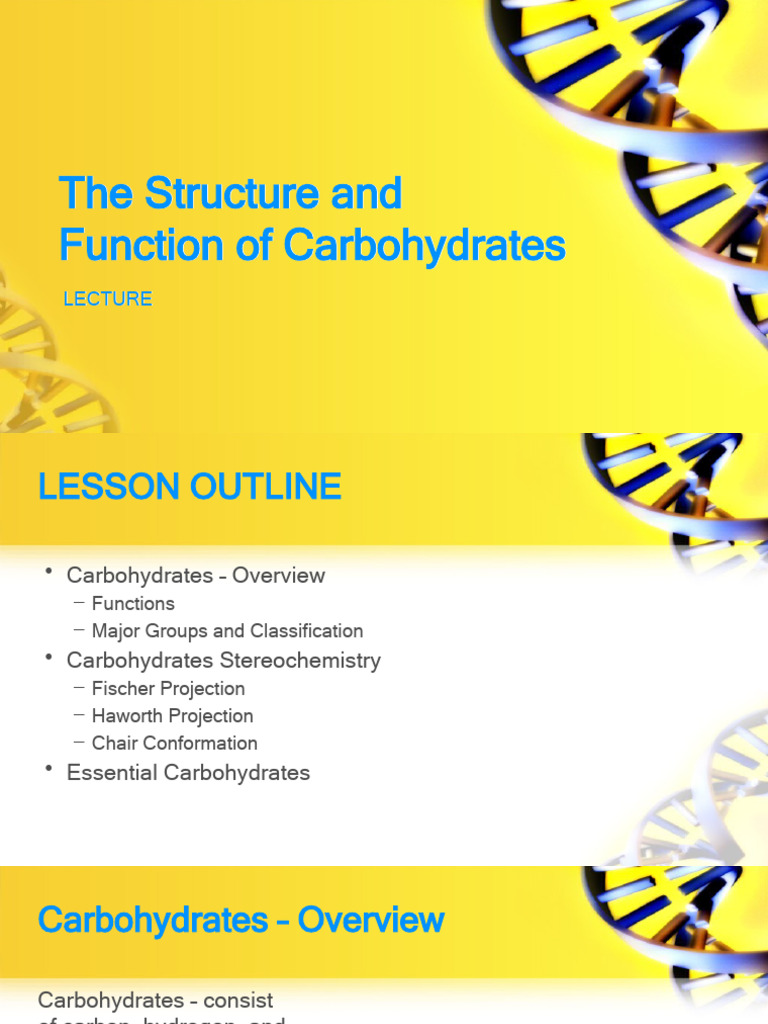 Carbohydrates: Structure and Function | PDF | Carbohydrates | Glucose