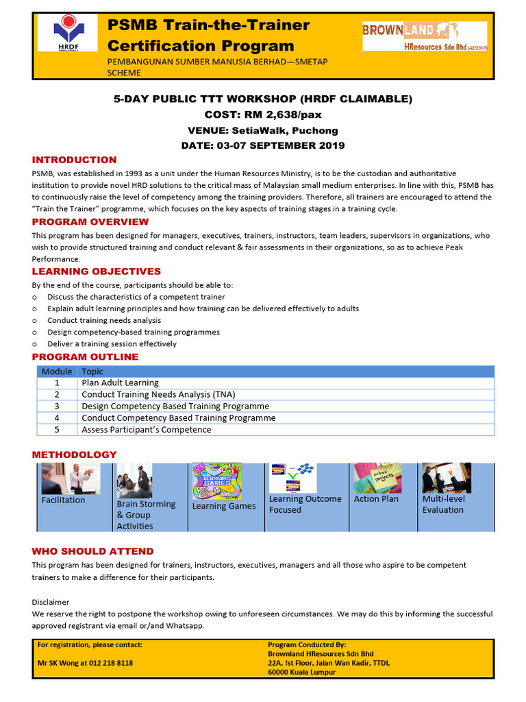 00 PSMB TTT Leaflet | PDF | Learning | Cheque
