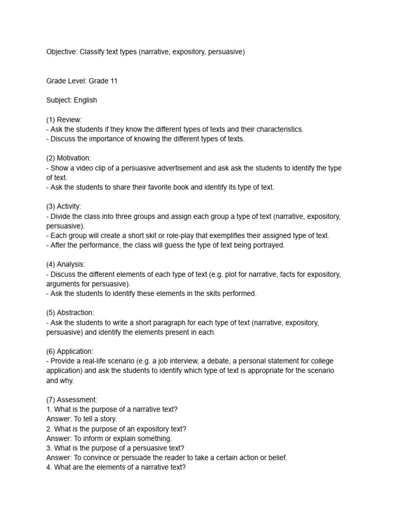 Classifying-text | PDF | Narrative | Human Communication