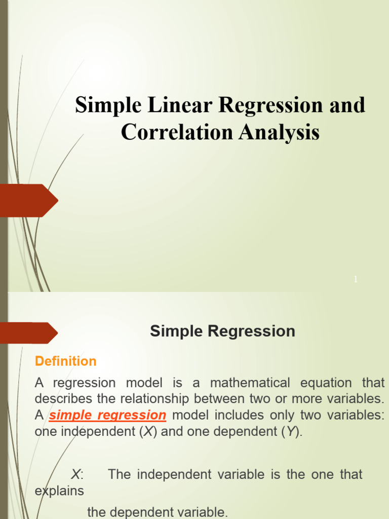 Simple Linear Regression | PDF | Linear Regression | Coefficient Of ... Simple Linear Regression | PDF | Linear Regression | Coefficient Of ...