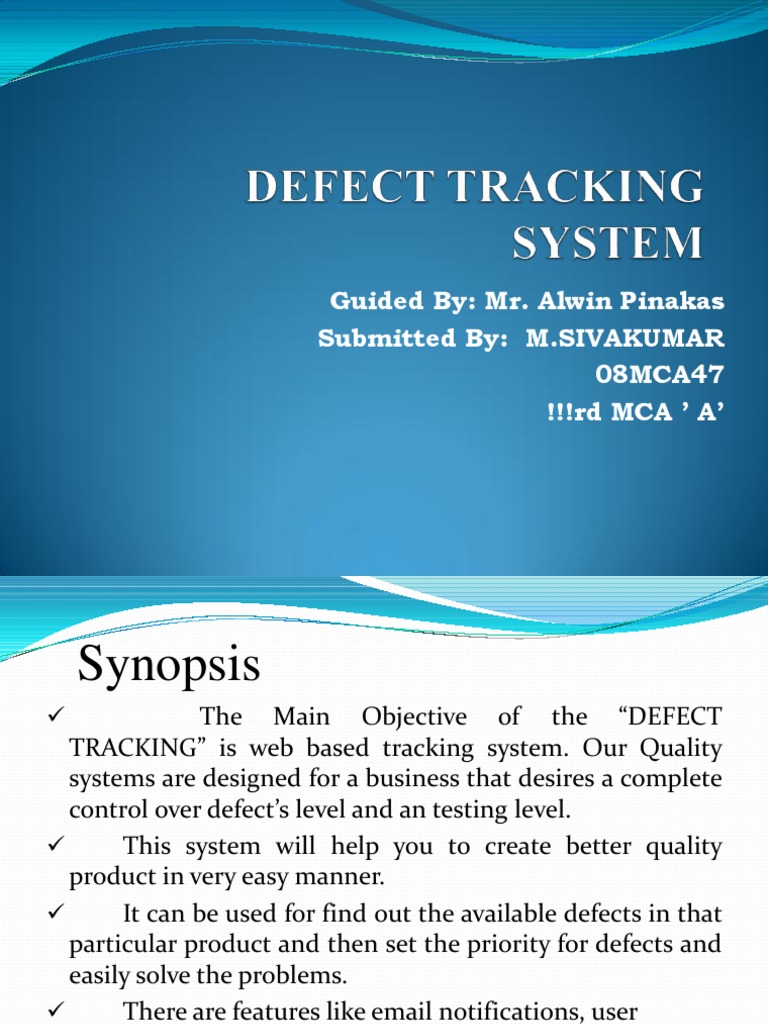 Defect Tracking System | PDF | Oracle Database | Web Server