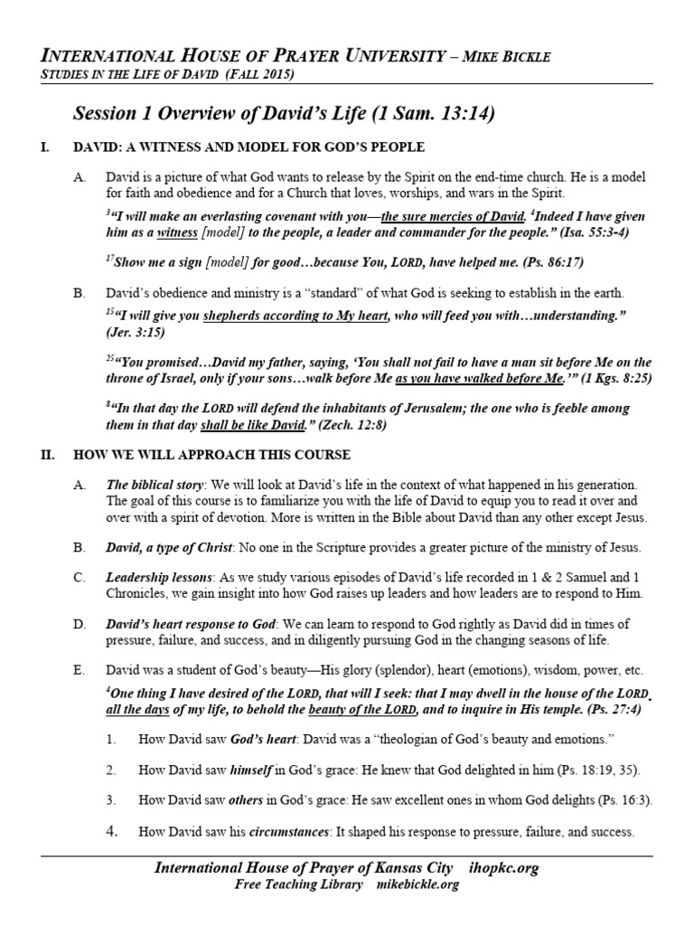 20150821_Overview_of_David_Life_1Sam13_SITLOD01 | PDF