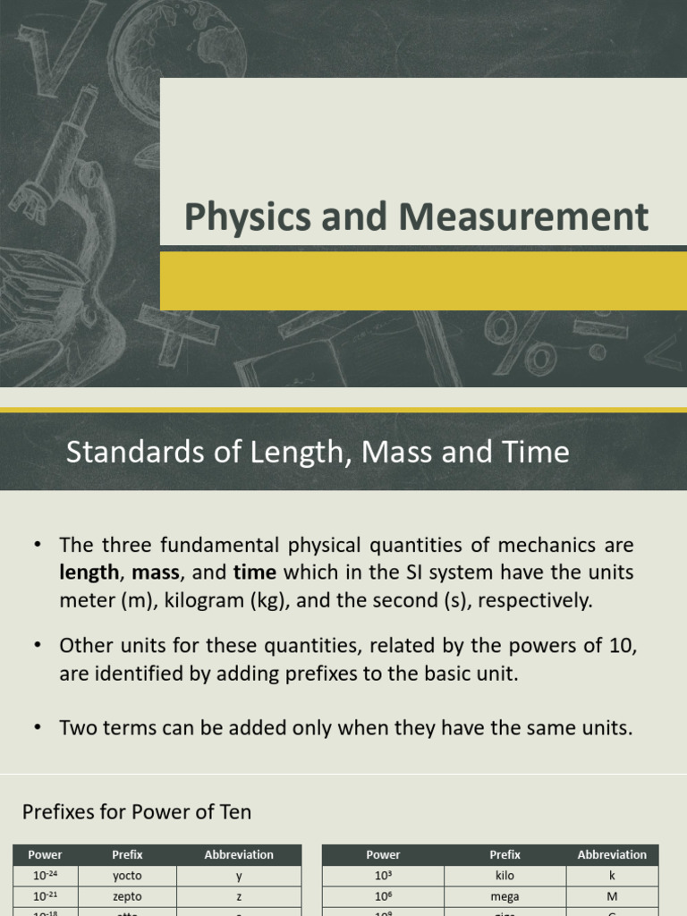 Physics and Measurement | PDF | Significant Figures | Quantity