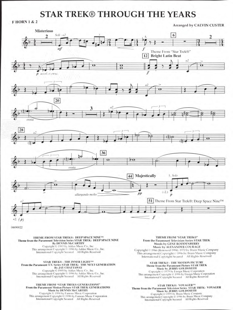Star Trek F Horn | PDF