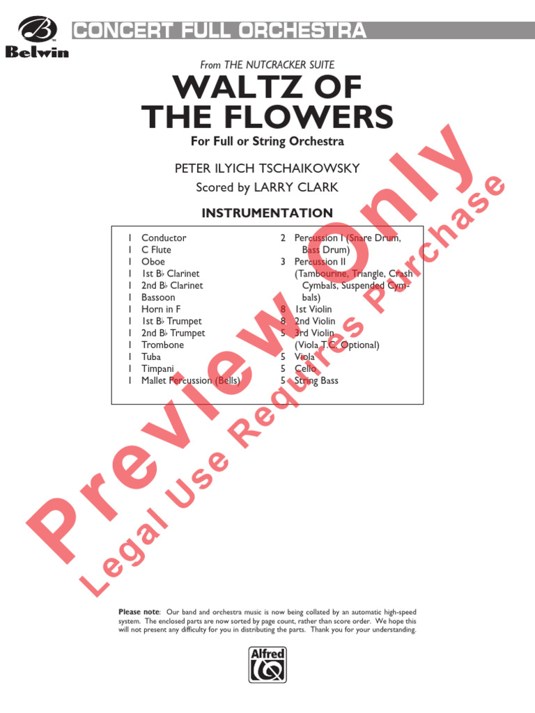 Waltz of The Flowers | PDF | Orchestras | Classical Music