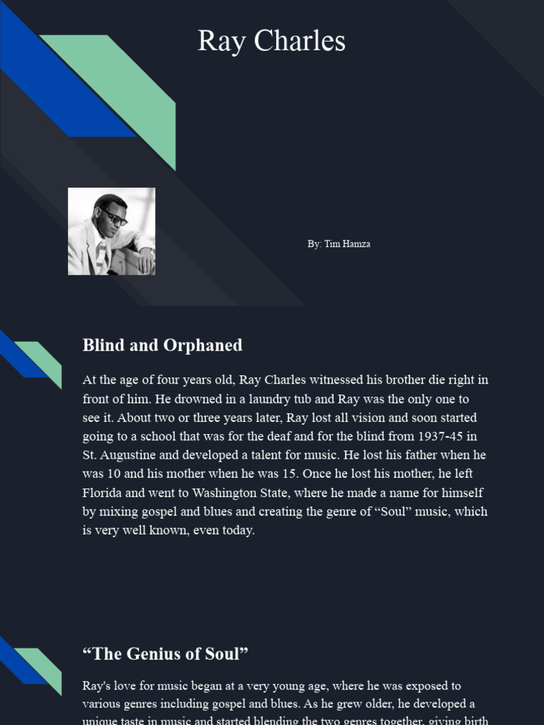 Ray Charles | PDF | Martin Luther King Jr. | Soul Music