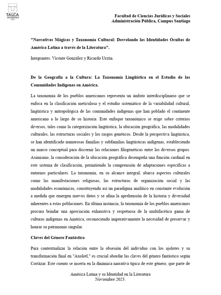 Ensayo 2. América Latina. | PDF | America latina | Lingüística