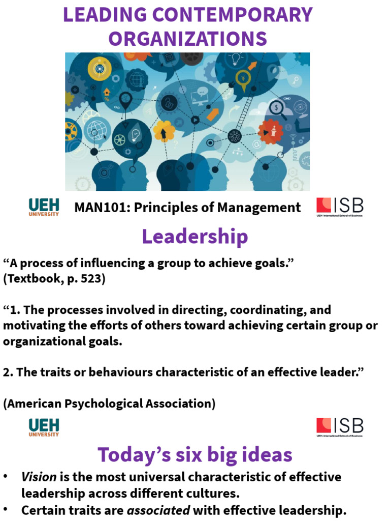 Class 3 - Leading Contemporary Organizations | PDF | Leadership | Power ...