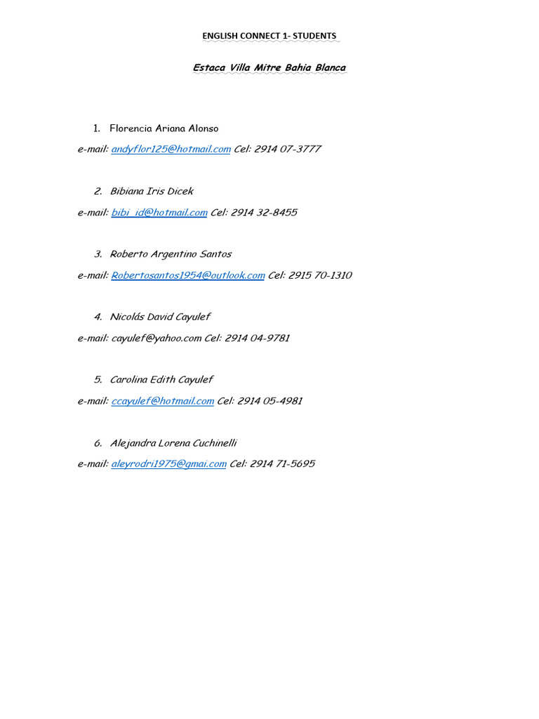 English Connect 1-Students 2021-2022 | PDF