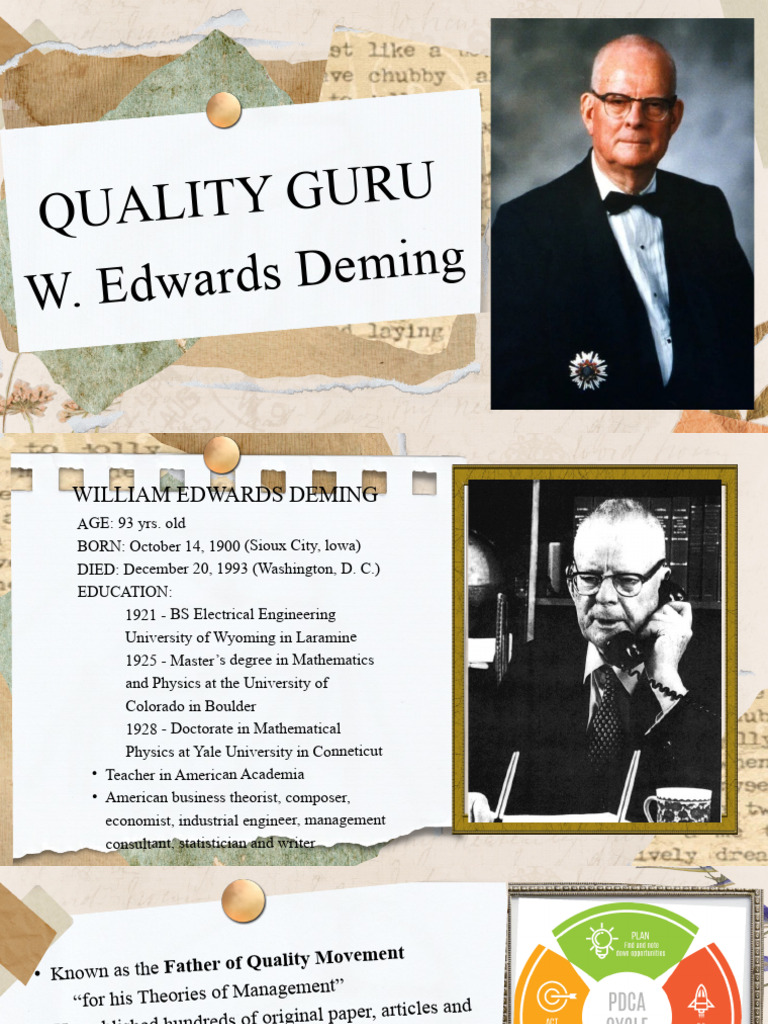 W. Edwards Deming: Father of Quality | PDF | Business | Engineering
