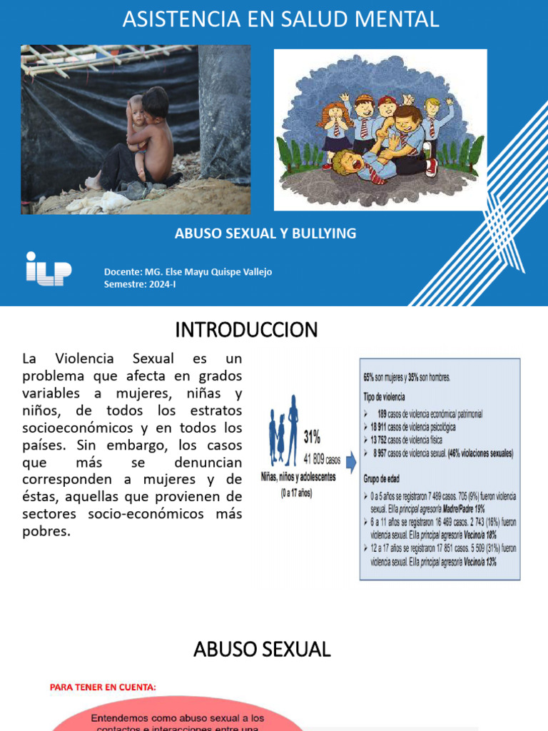 CLASE 4 SM | PDF | Abuso sexual | Abuso Sexual Infantil