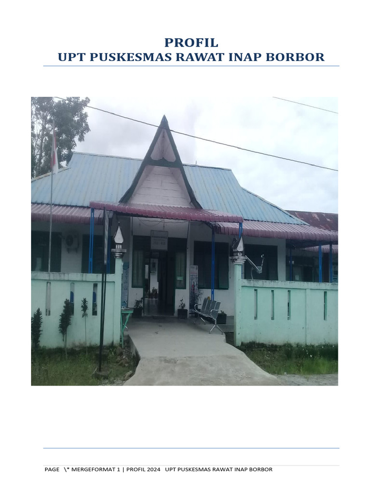 Profil Puskesmas Borbor | PDF | Ilmu Sosial
