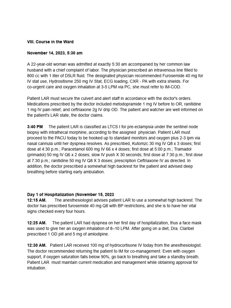 Course in the Ward Discharge Plan | PDF | Clinical Medicine | Medicine