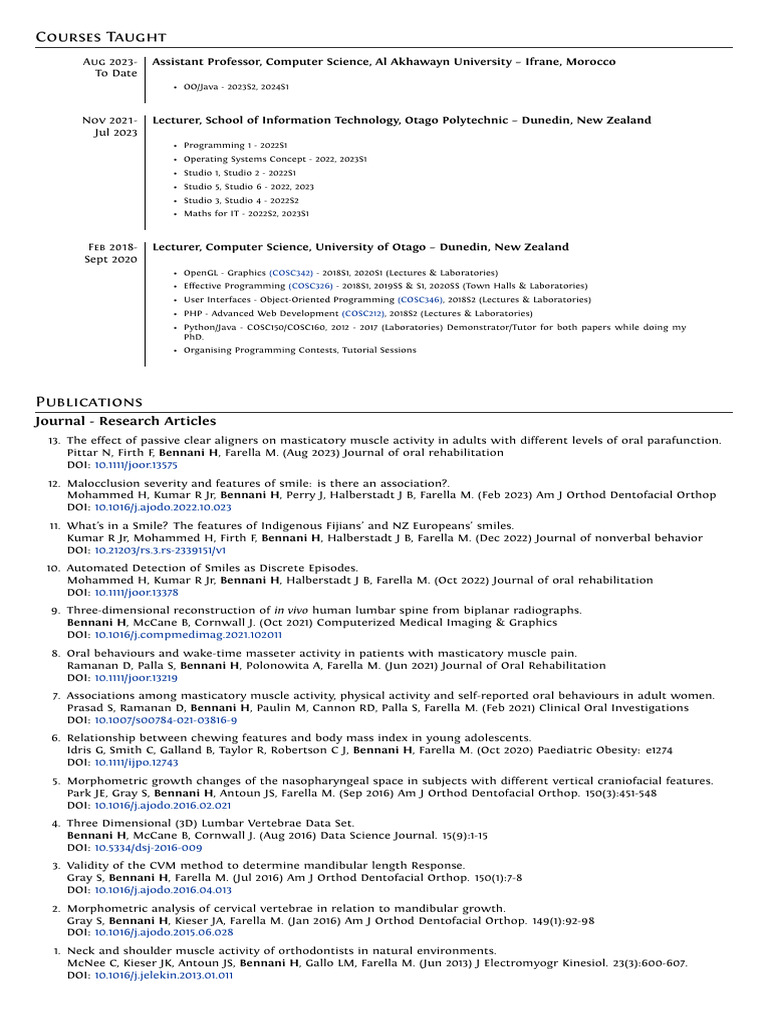 DR - Hamza - Bennani - Resume (Dragged) 3 | PDF | Computers