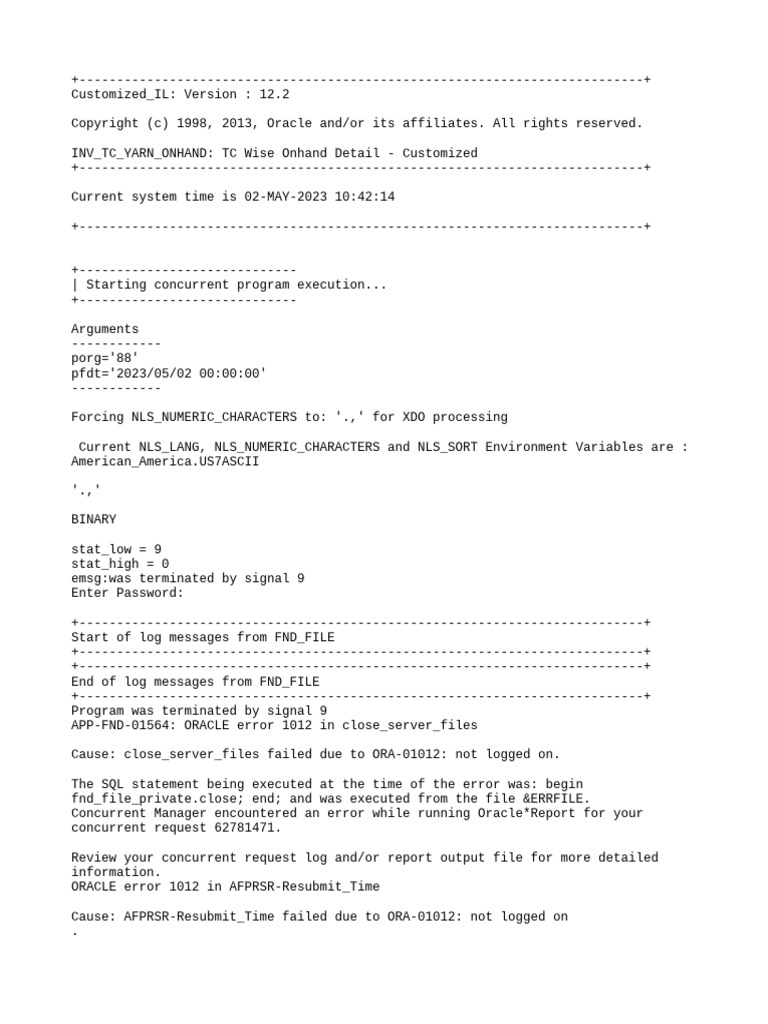 TC Wise Onhand Detail - Customized | Download Free PDF | Oracle Corporation | Computer Data