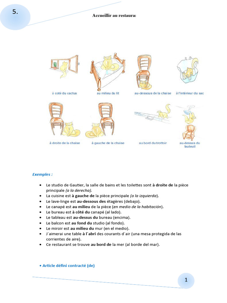 Les Prépositions de Lieu Et Les Articles Contractés | PDF | Adposition ...