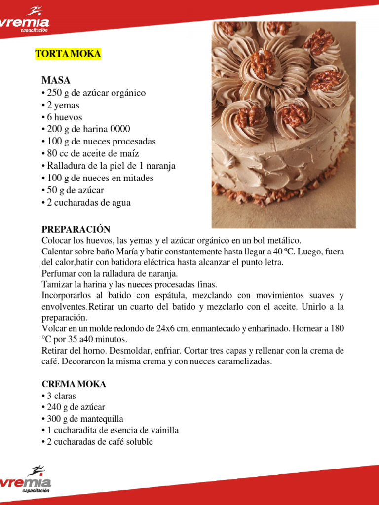 Receta Torta Moka | PDF