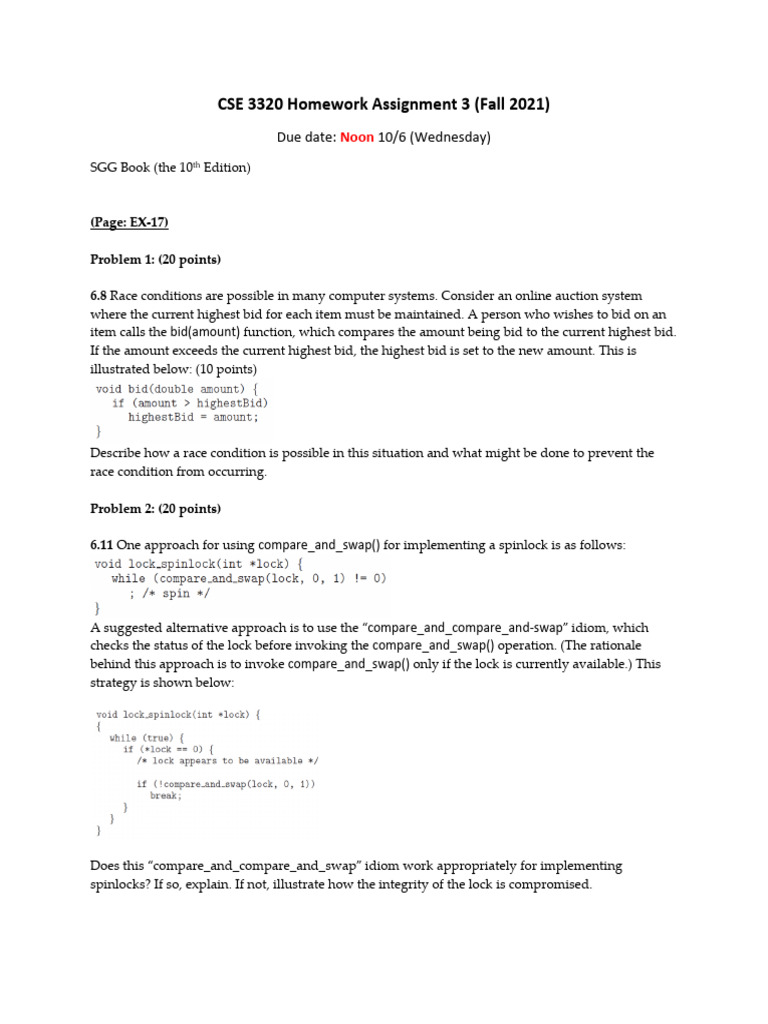 Operating Systems - 3 | PDF | Computer Engineering | Software Engineering