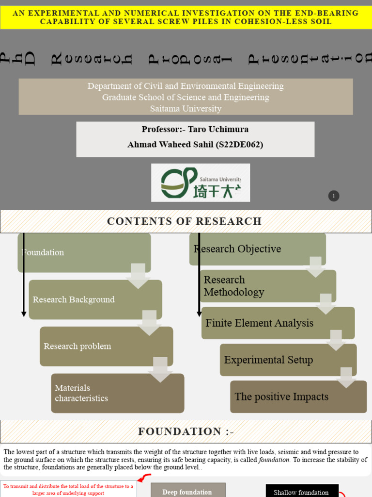 Laboratory Evaluation of End Bearing Capacity of Different | PDF | Deep Foundation | Civil ...