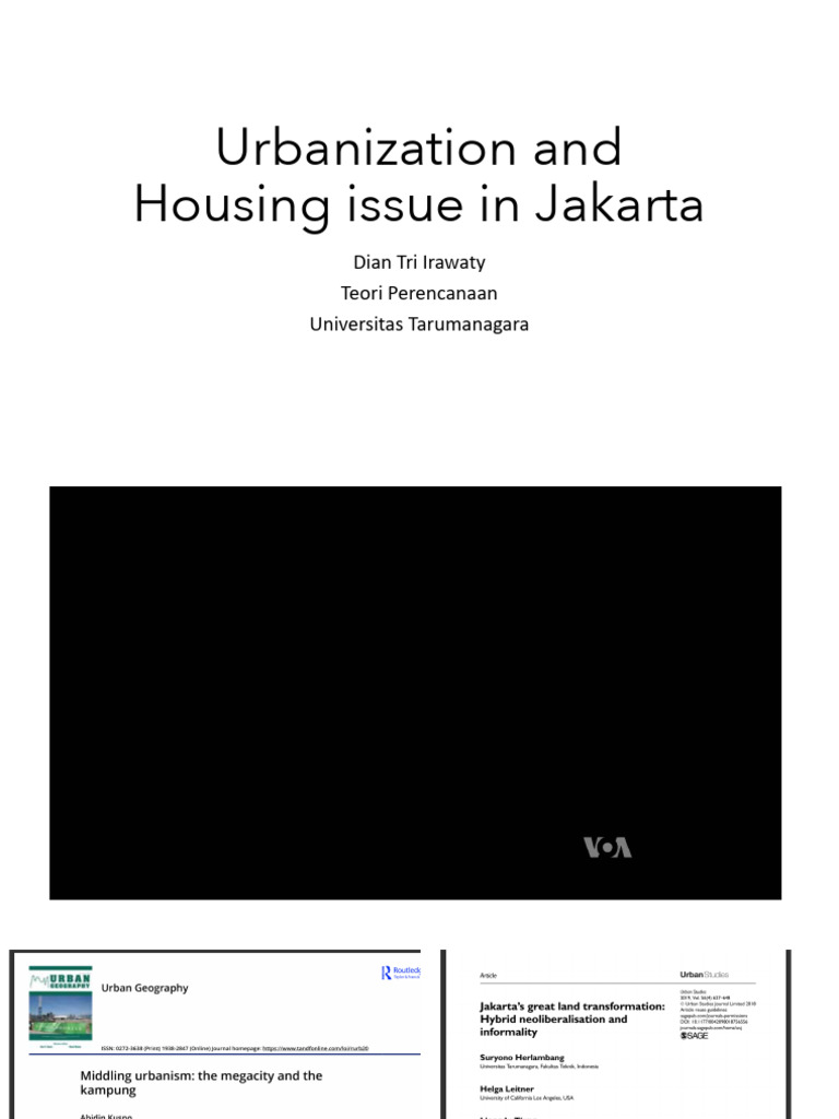 06 Urban Challenge 1 - Urbanization and Housing Issue | PDF | Slum ...