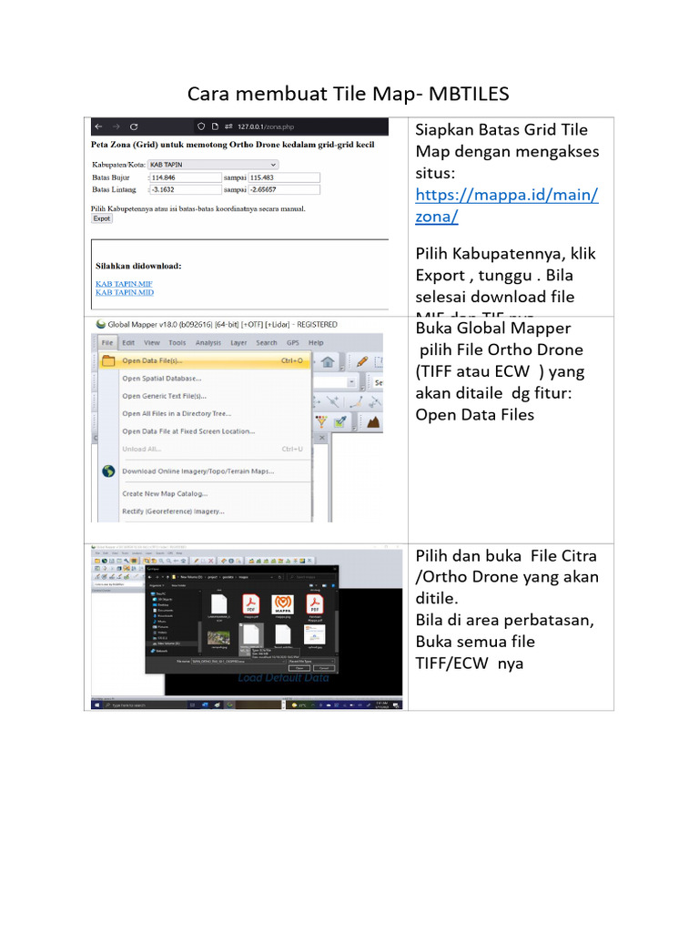 Cara Membuat MBTILES | PDF