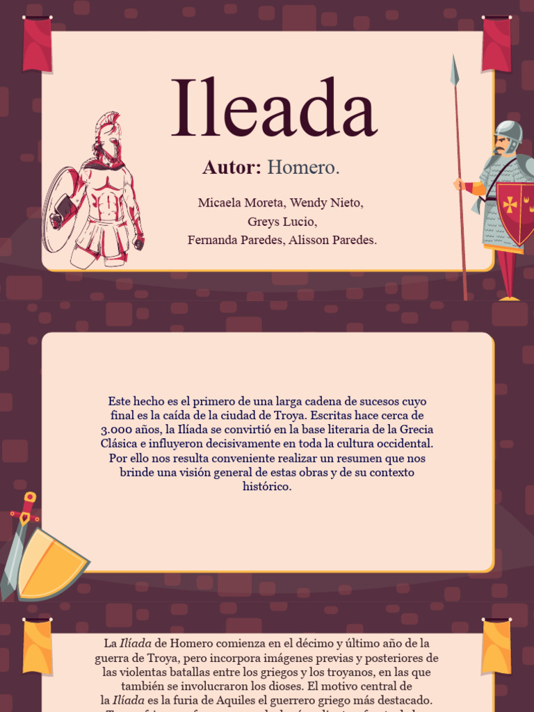 Resumen de La Ilíada de Homero | PDF | Héctor | Aquiles