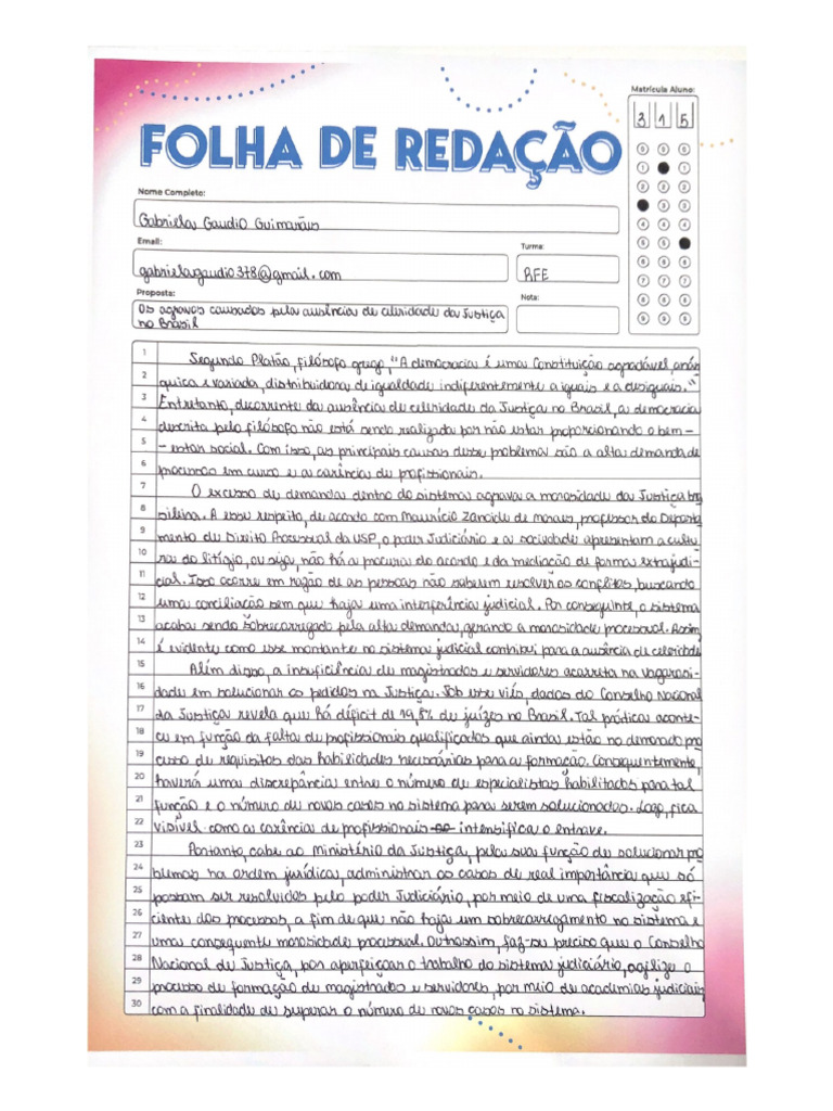 Gabriela Gaudio Simulado 2 | PDF