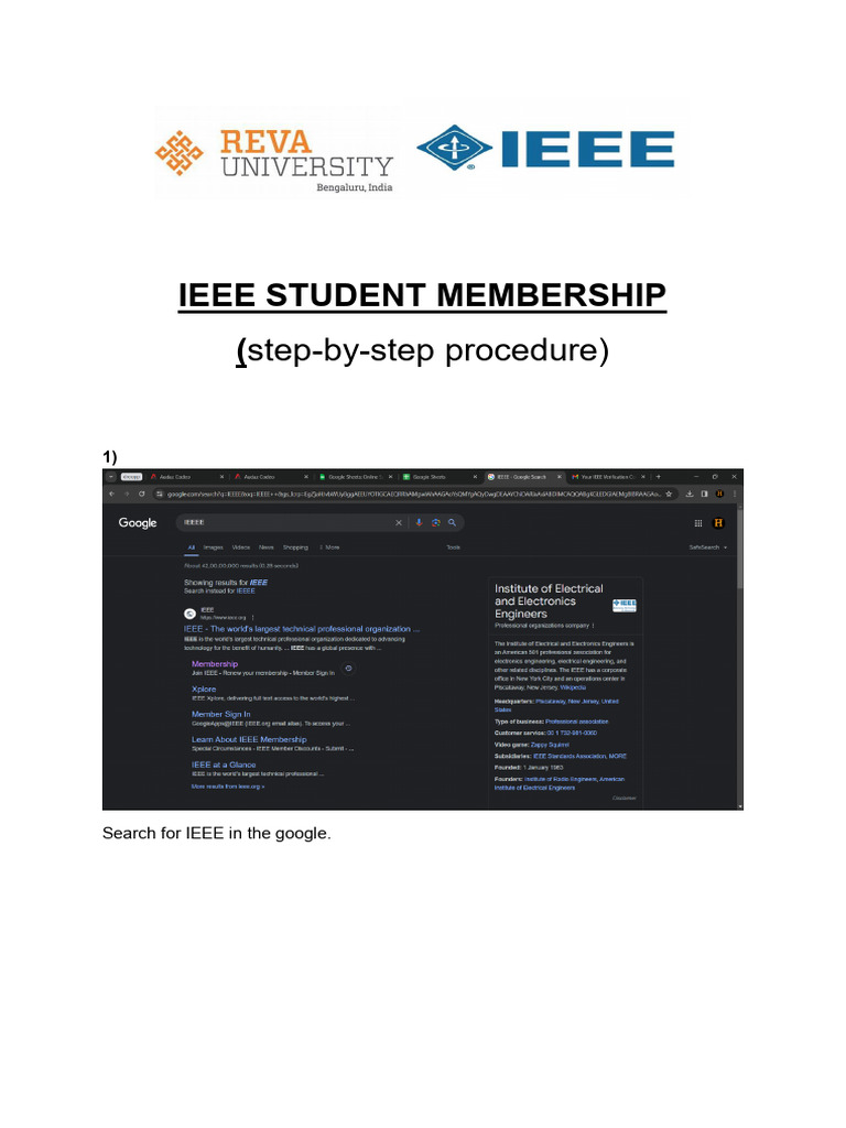 Ieee Student Membership | PDF