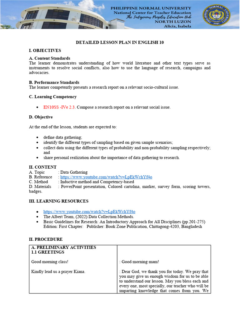 Mangawan DLP Final Demo Teaching Edited Final | PDF | Sampling (Statistics) | Randomness