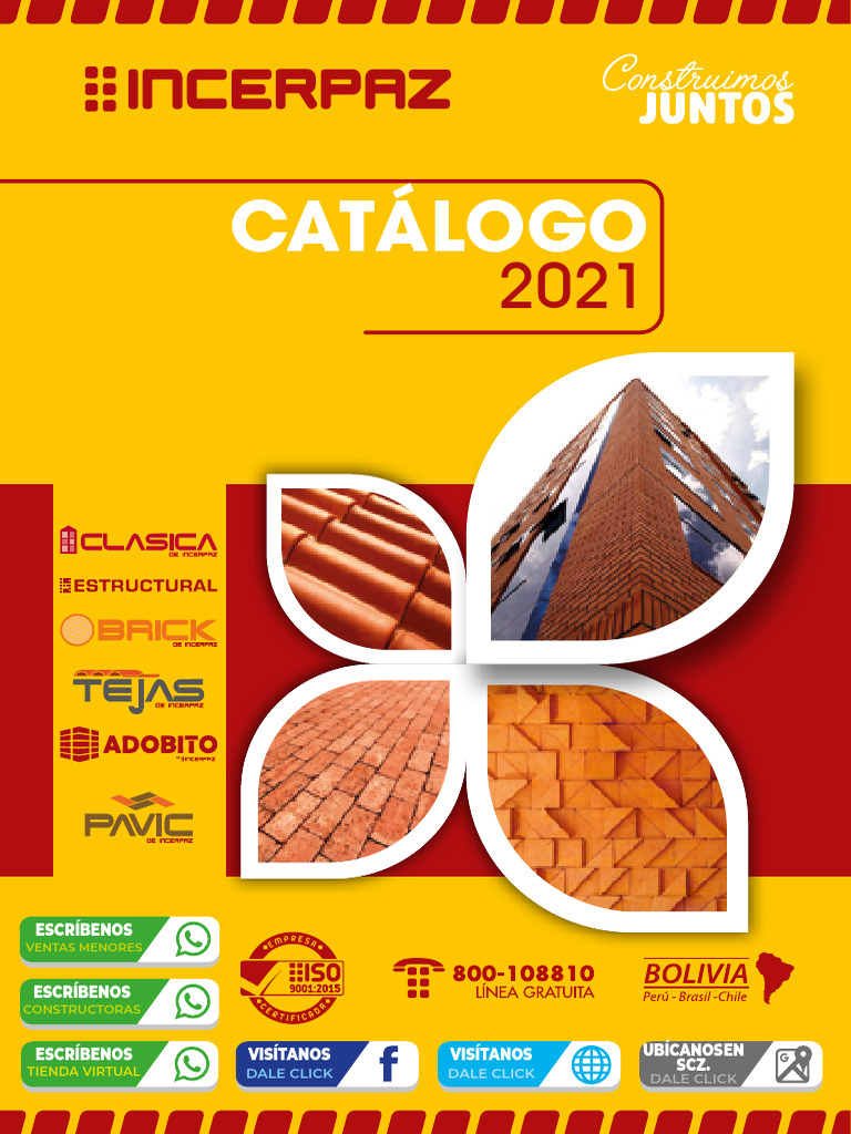Catalogo Incerpaz Santa Cruz | Descargar gratis PDF | Materiales ...