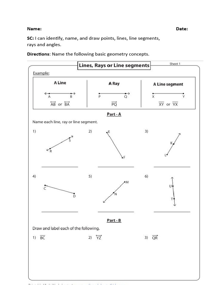 Lesson 3 - Basics of Geometry | PDF