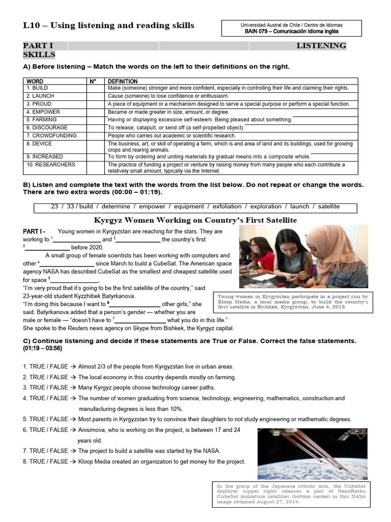 L10 - BAIN 079 - Worksheet For Stds - Blank | PDF | Kyrgyzstan | Nasa