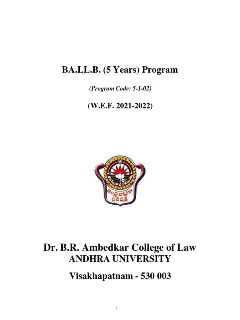 5 Year LLB Syllabus Final1 | PDF | Lawyer | Legal Education