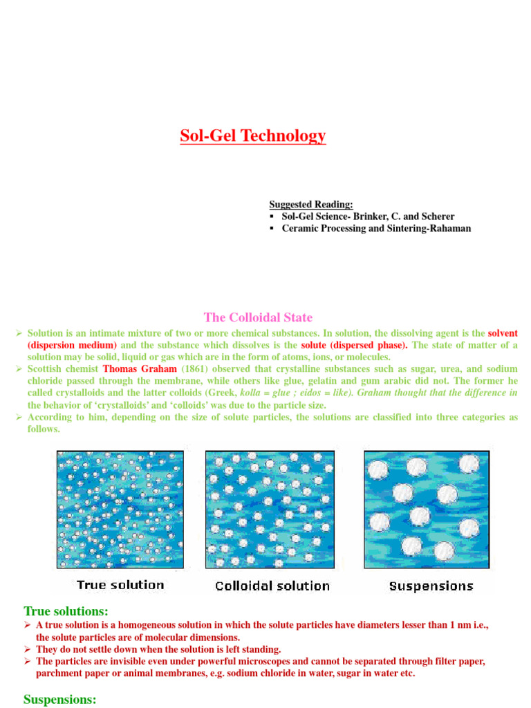 Presentation 1 | PDF | Colloid | Suspension (Chemistry)