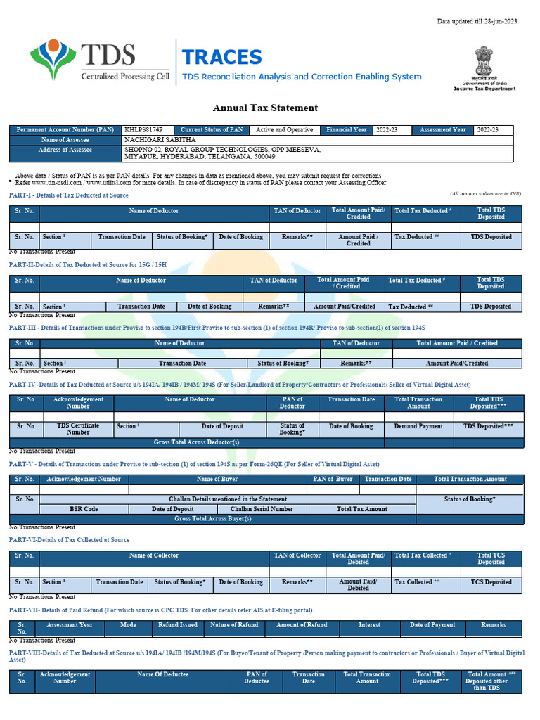 tds final | PDF | Taxes | Payments