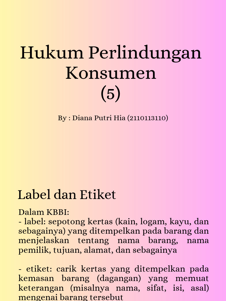 Label, Etiket | PDF